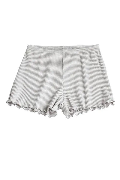 Solid Ruffles Shorts